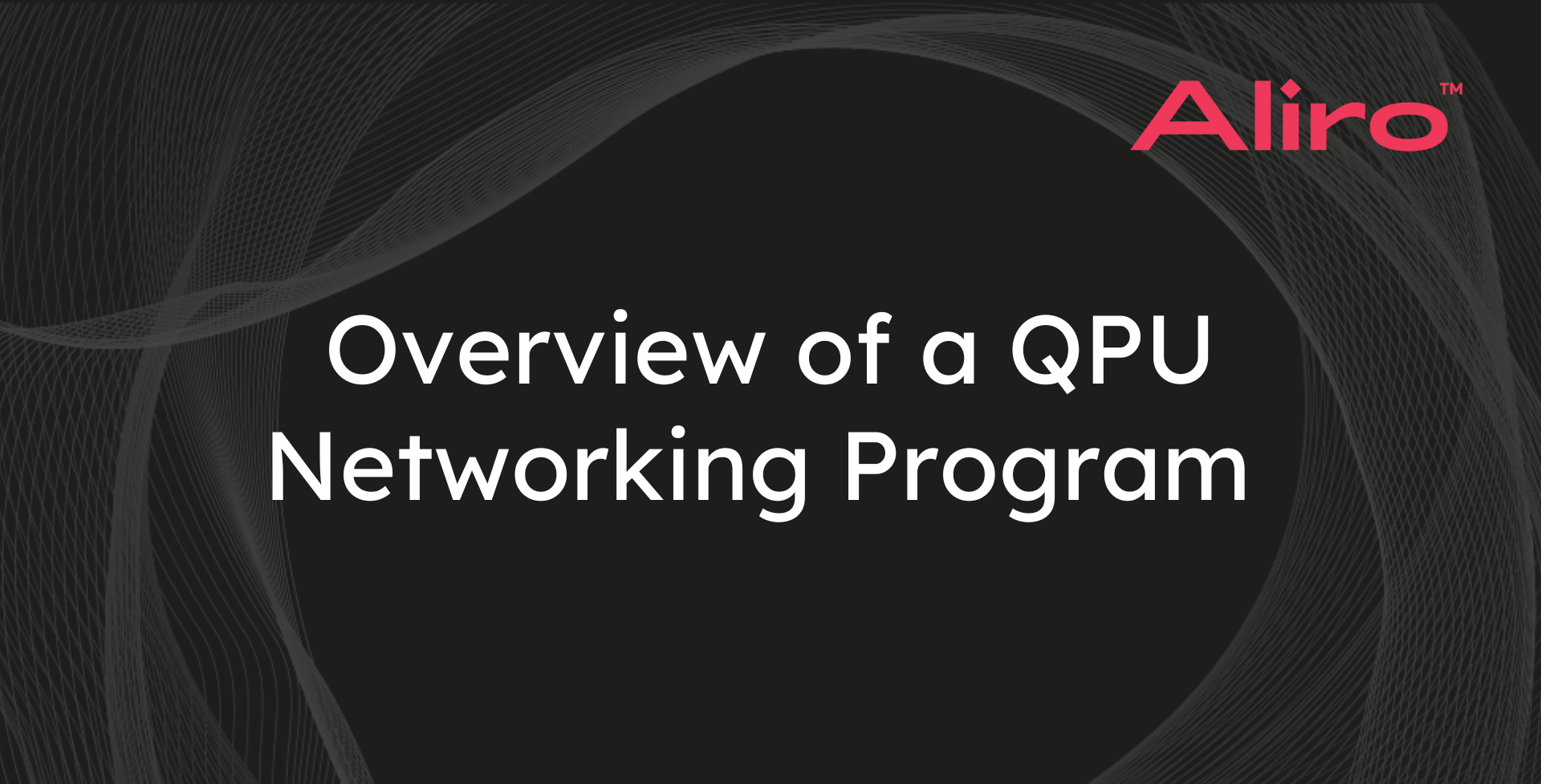 Overview of a QPU Networking Program